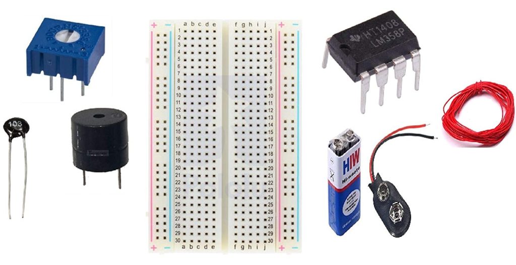 Fire alarm Project Breadboard DIY Kit for students - Technical Hut